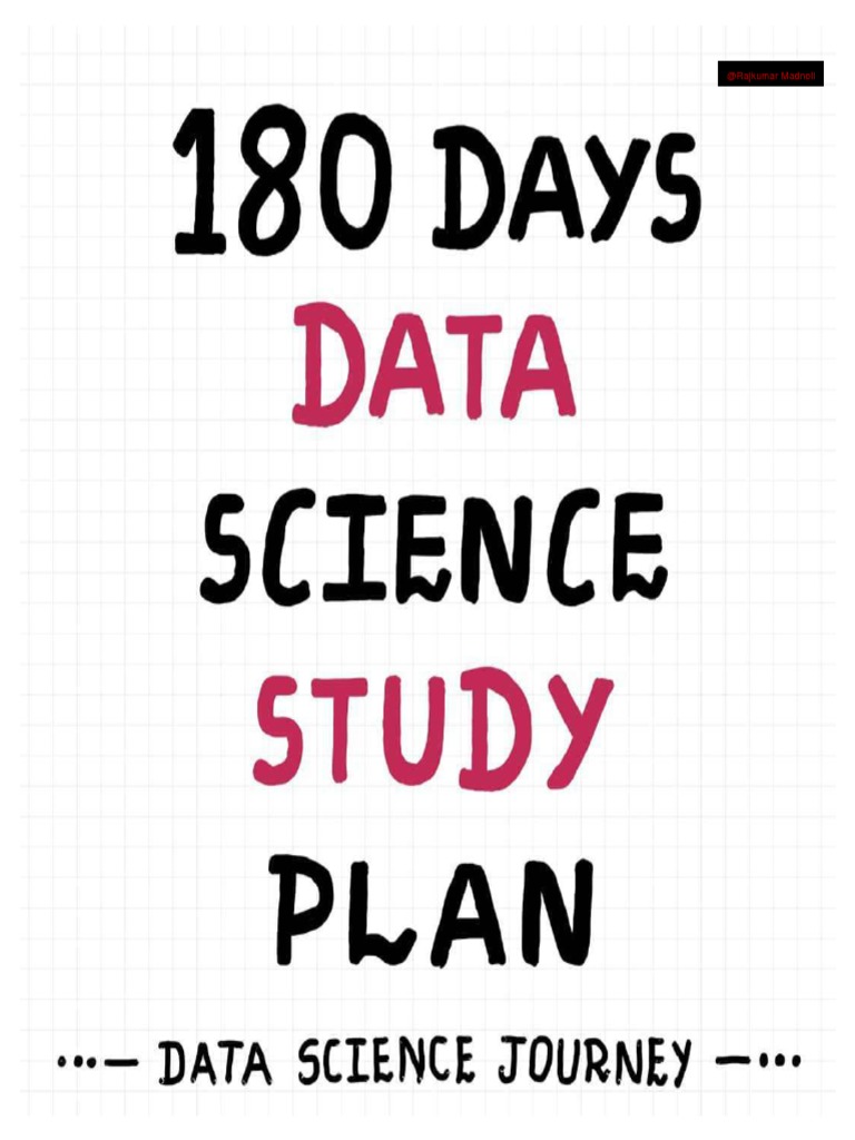 180 Days Data Science Study | PDF