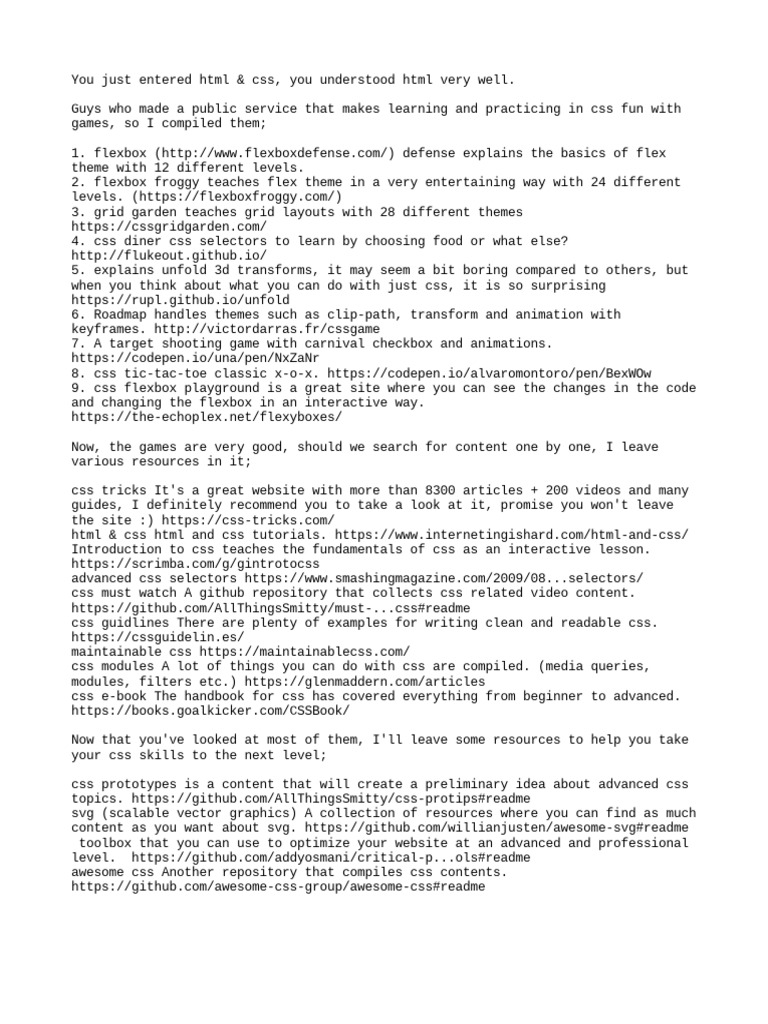Htmlcss Pdf Html Computing