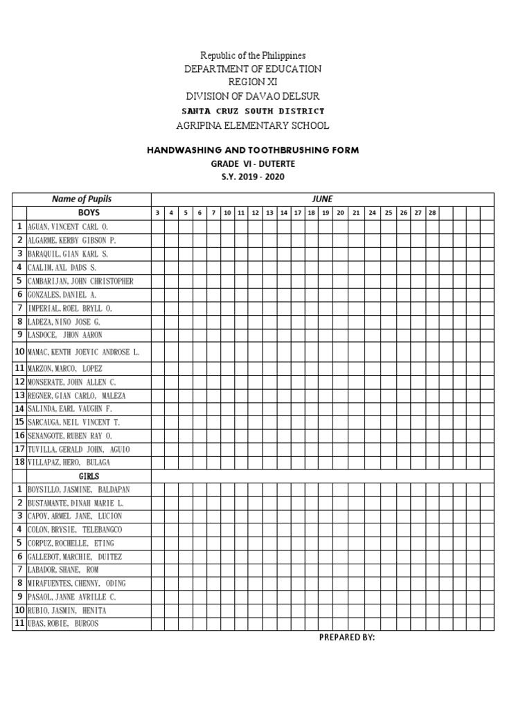 Handwashing and Toothbrushing | PDF