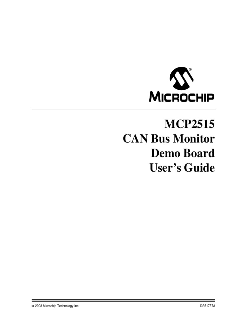 Can Bus Users Guide | PDF | Microcontroller | Personal Computers