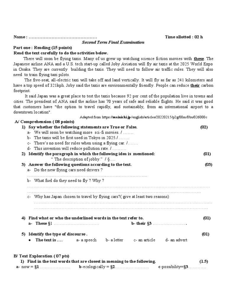 COMPO 2 As SC 2nd Term | PDF | Linguistics