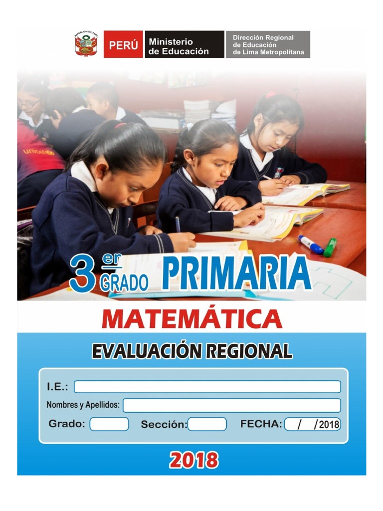 Prueba Matemática - 3° Grado | PDF | Geometría | Formas geométricas