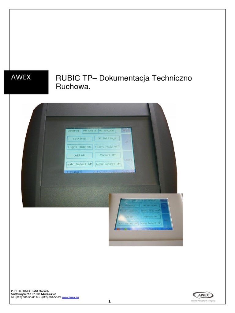 DTR Rubic TP - Polska | PDF