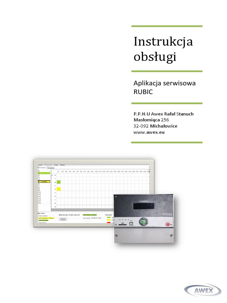 Instrukcja Obsługi Aplikacji RUBIC | PDF