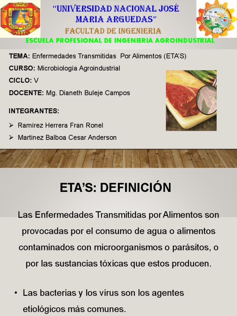 Enfermedades Trasmitidas Por Alimentos (Eta) | PDF | Enfermedades ...
