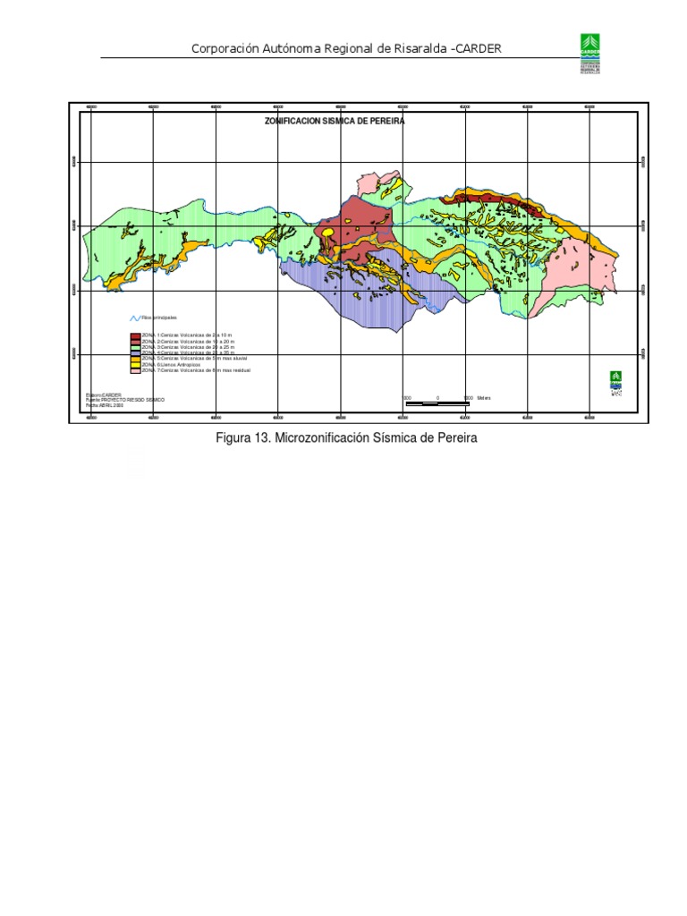 Mapa microzonificación sísmica Pereira | PDF