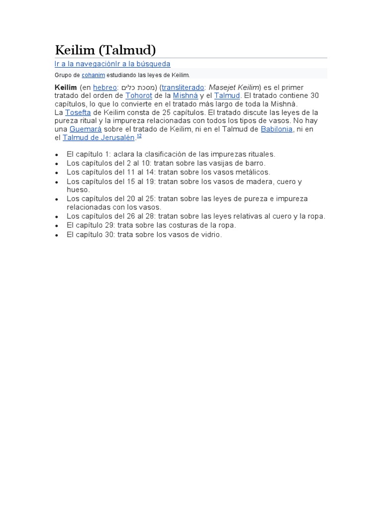 Leyes de Pureza en Keilim | PDF | Religión y espiritualidad