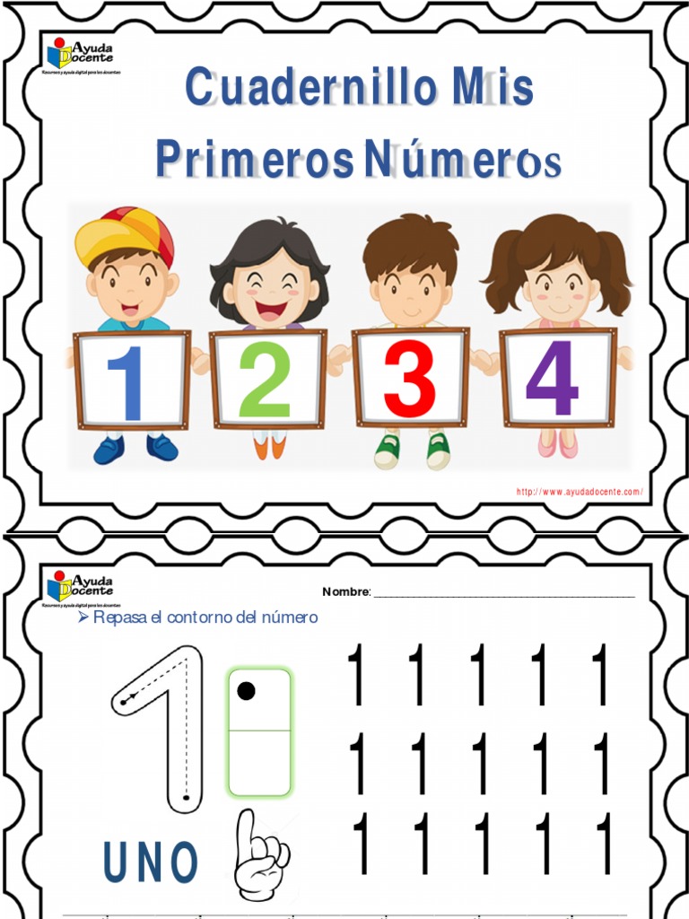Cuadernillo Mis Primeros Numeros | PDF