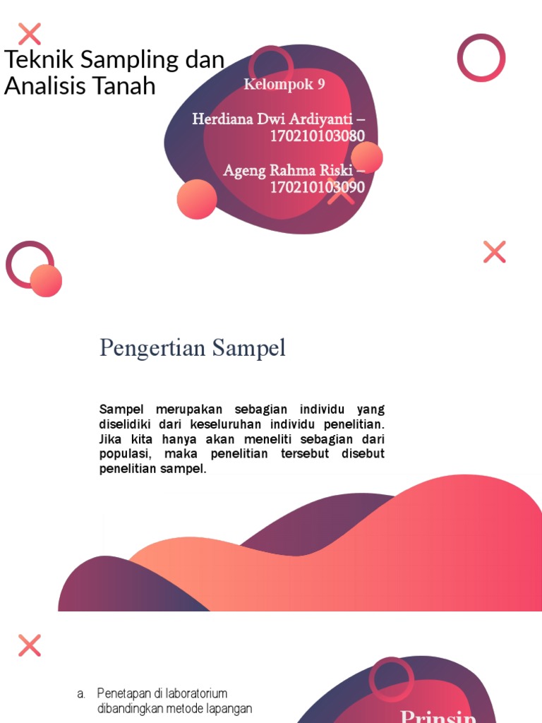 Kel 9 Analisis Dan Sampling Tanah | PDF | Teknologi & Rekayasa