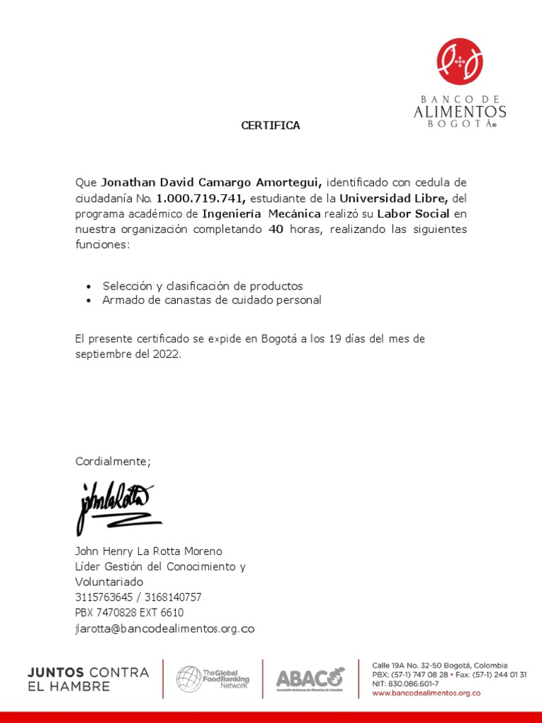Jonathan David Camargo Amortegui | PDF | Negocios | Finanzas y dinero