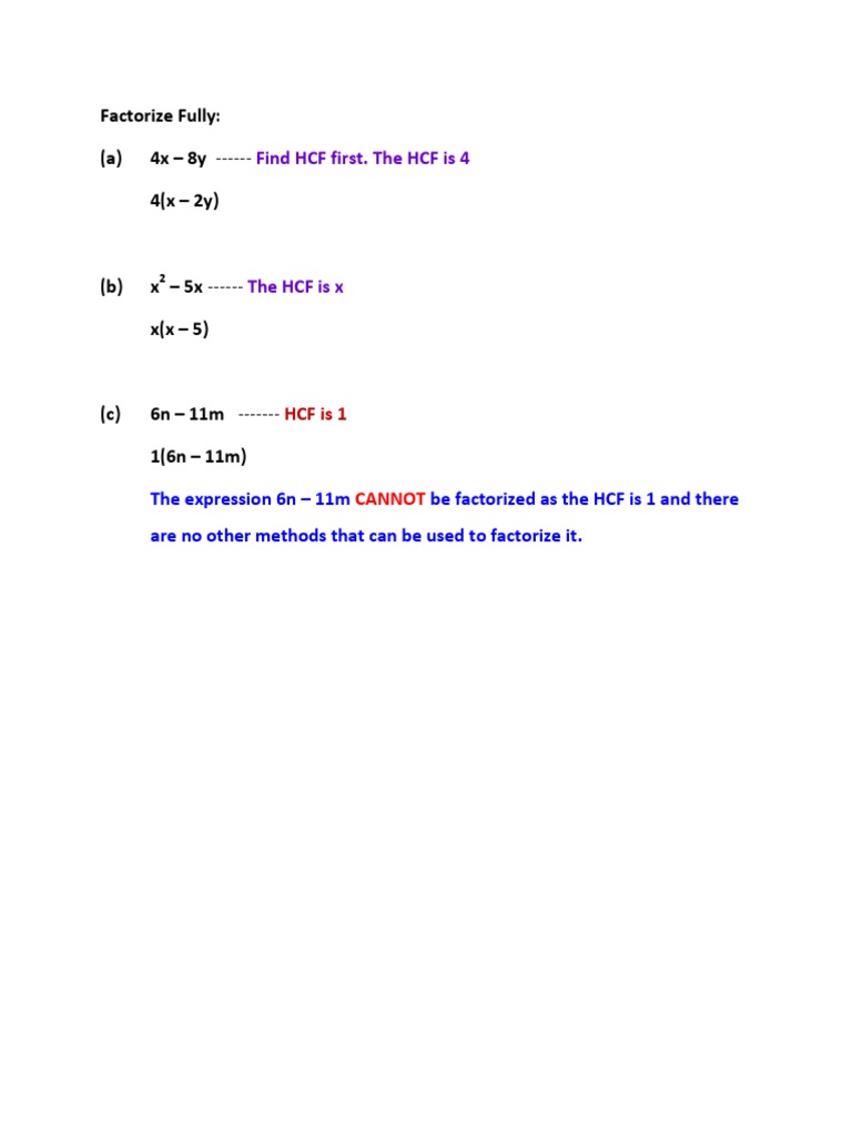 Mathematics-Factorizing Difference of Two Squared Terms | PDF ...