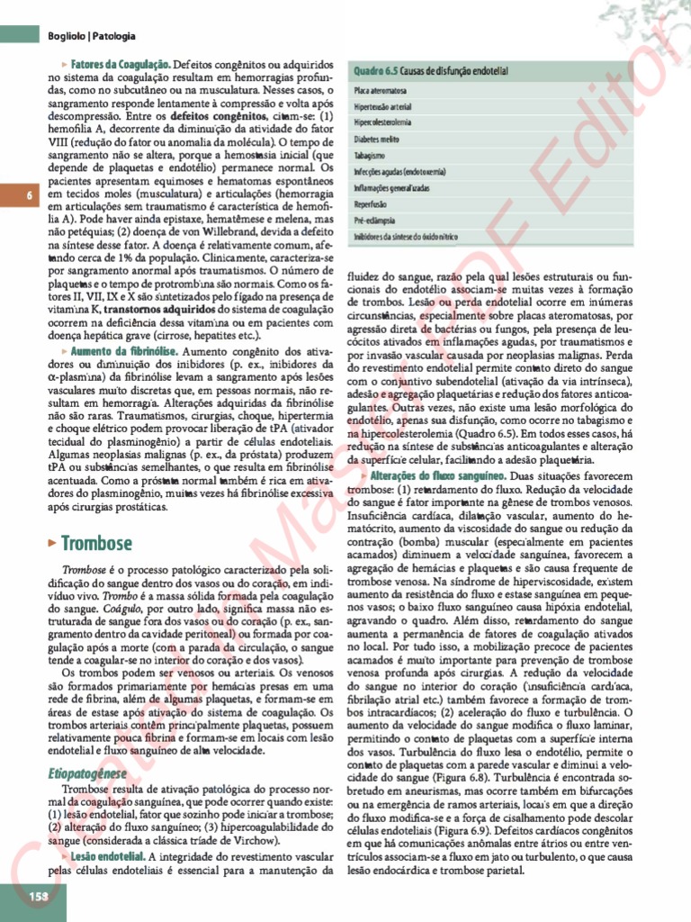 Bogliolo. Patologia by Geraldo Brasileiro Filho | PDF | Endotélio ...