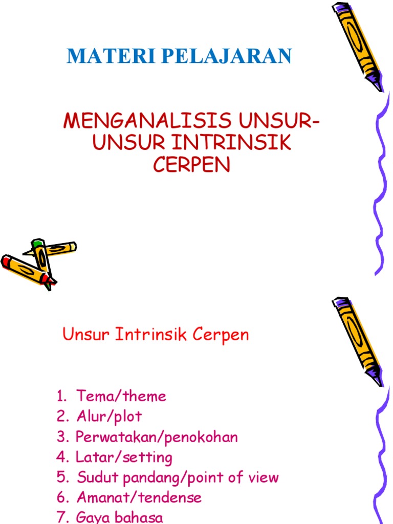 Menganalisis Unsur Intrinsik Cerpen Beserta Contohnya | PDF