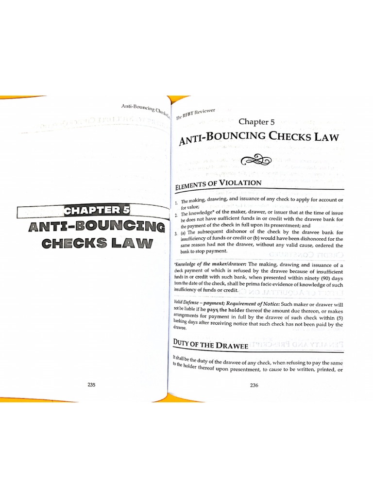 Anti-Bouncing Checks Law | PDF Anti-Bouncing Checks Law | PDF