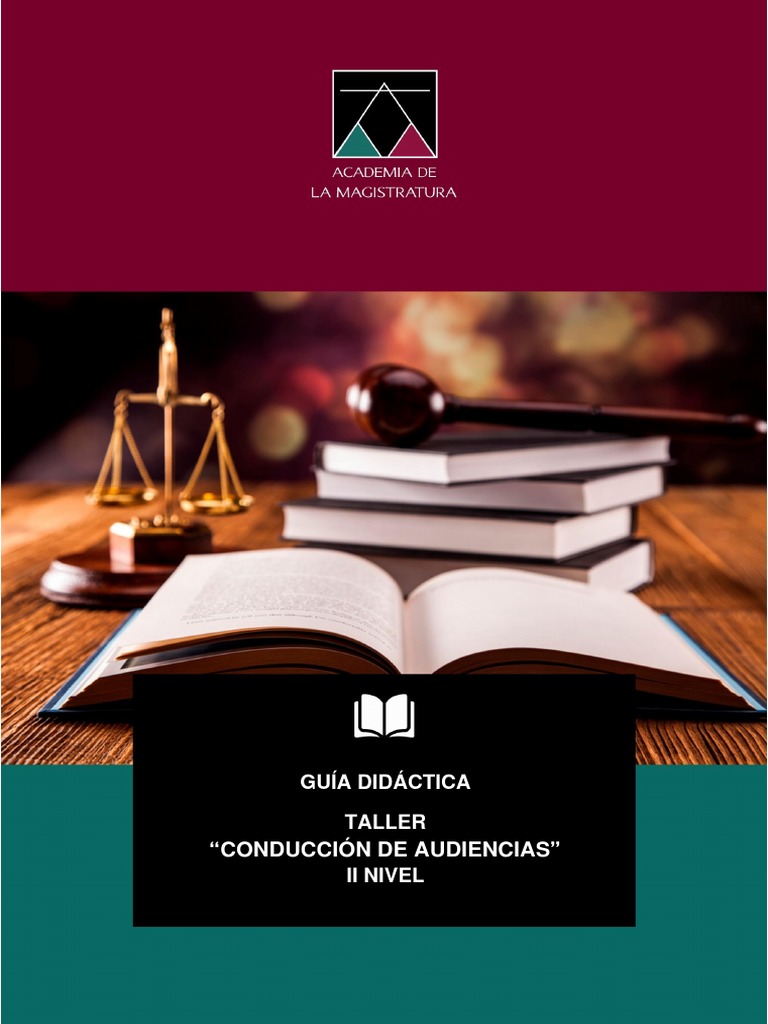 Guia de Conduccion de Audiencias II Nivel | PDF | Debido al proceso | Procedimiento Criminal