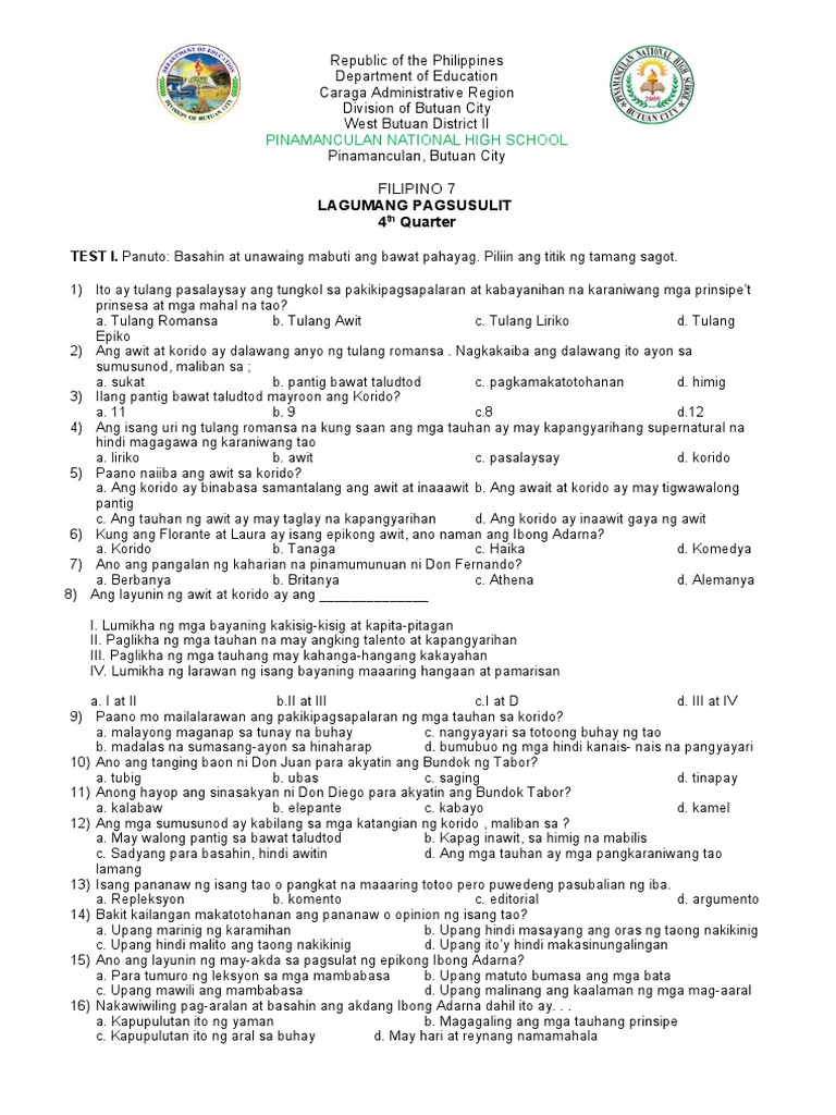 Filipino 7 Q4 | PDF