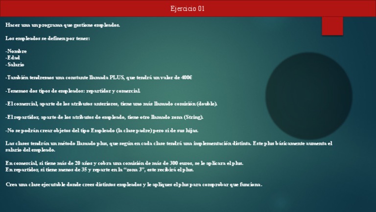 Ejercicio Herencia | PDF