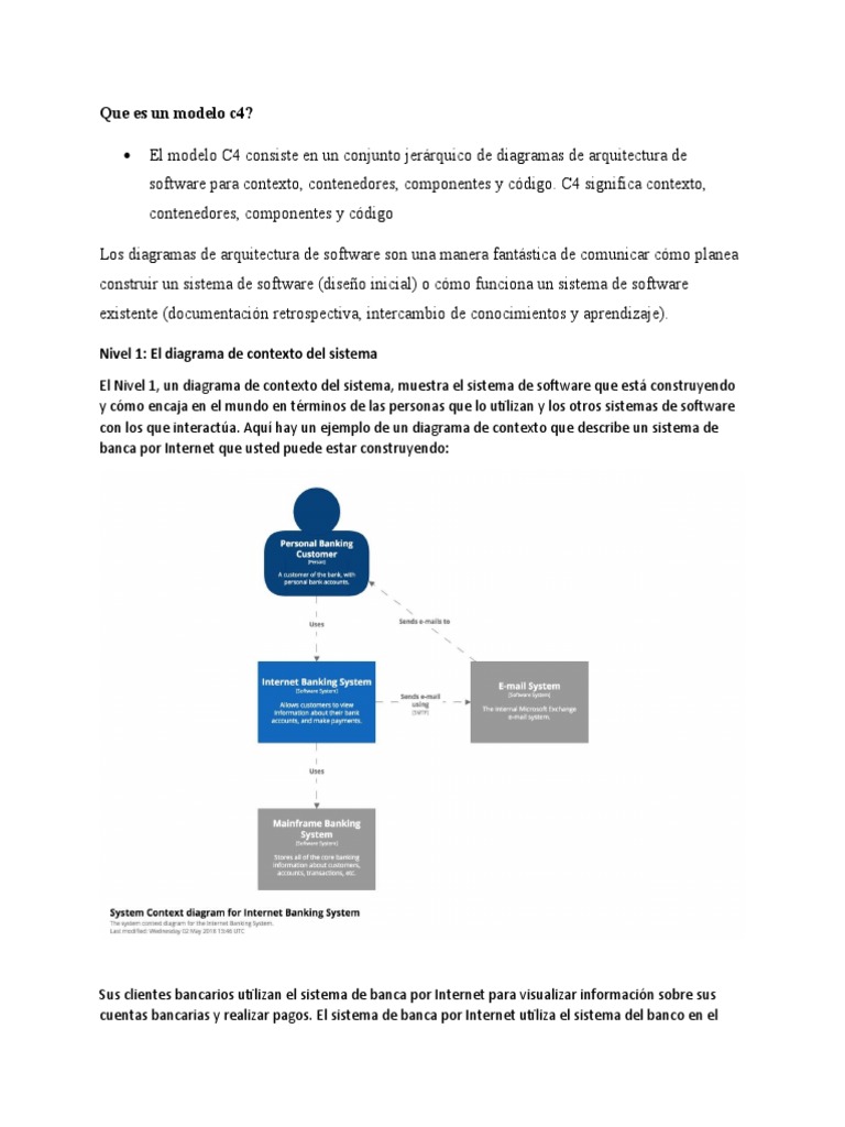Que Es Un Modelo c4 | PDF | Software de la aplicacion | Software