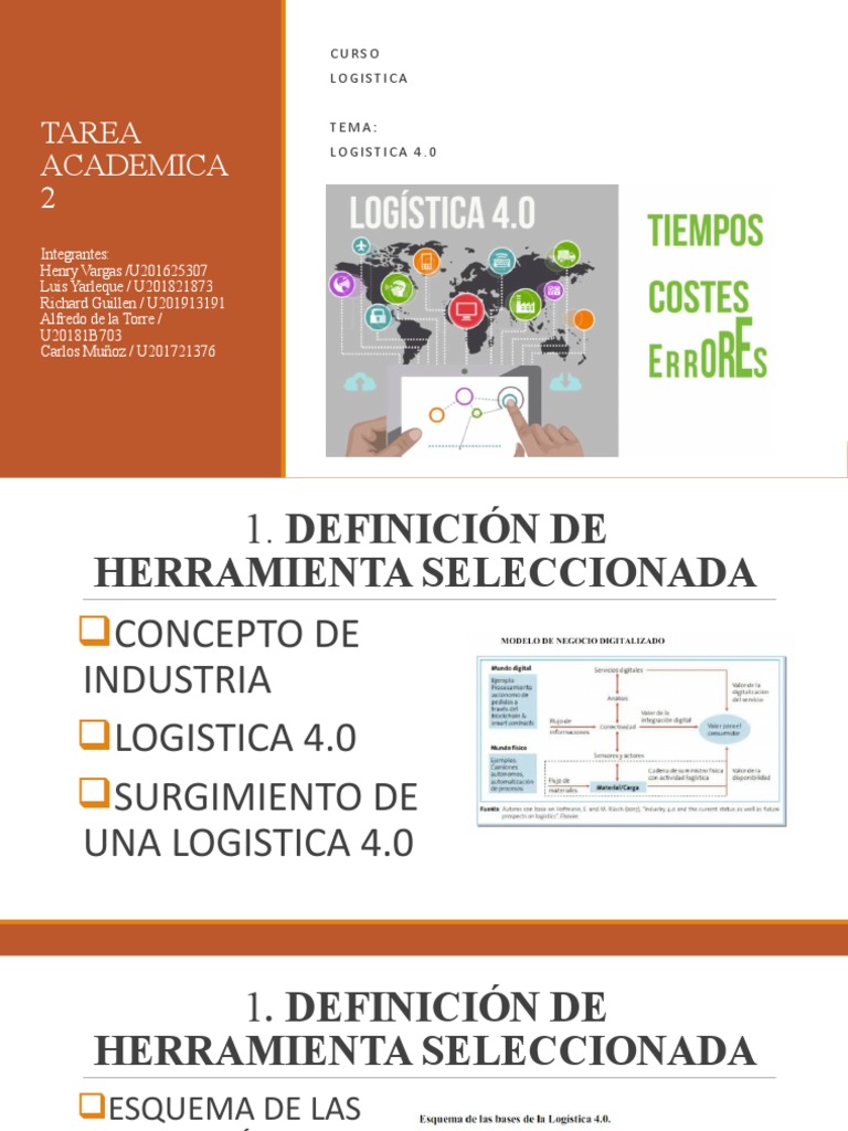 Tarea Academica 2: Curso Logistica Tema: Logistica 4.0 | PDF | Informática | Tecnología
