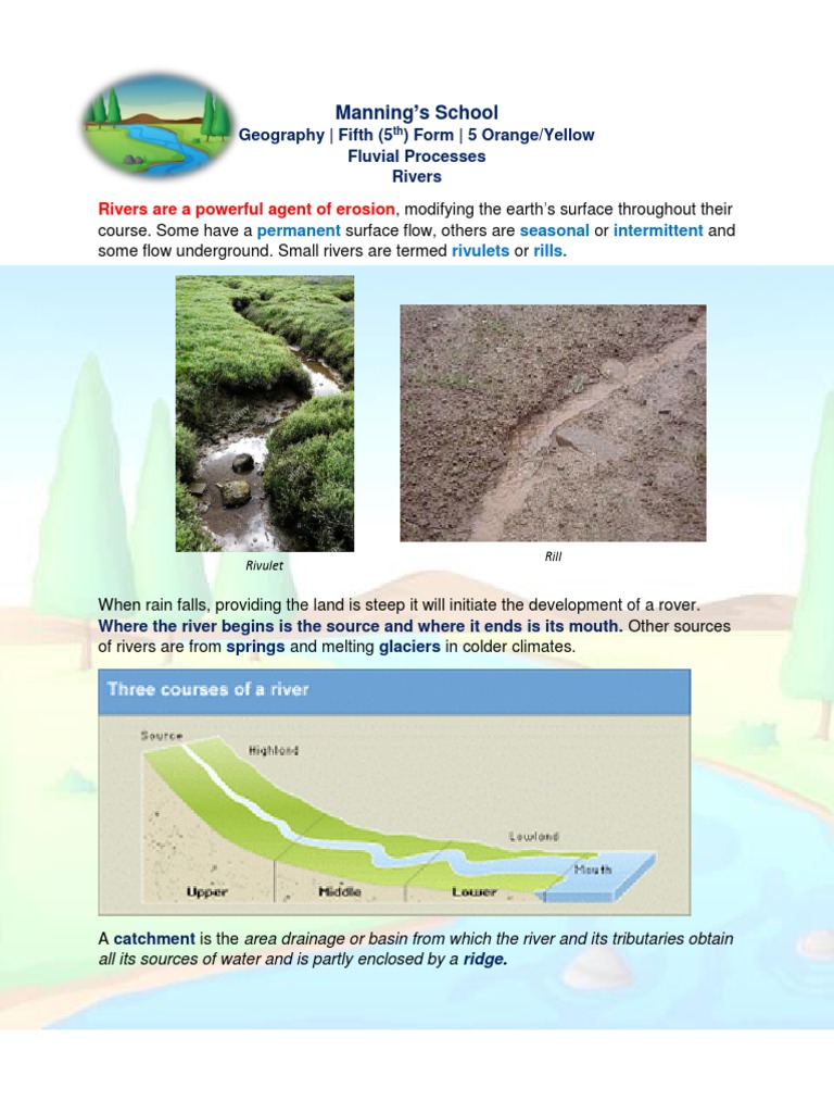 River Processes - Erosion, Transport, Deposition | Download Free PDF ...
