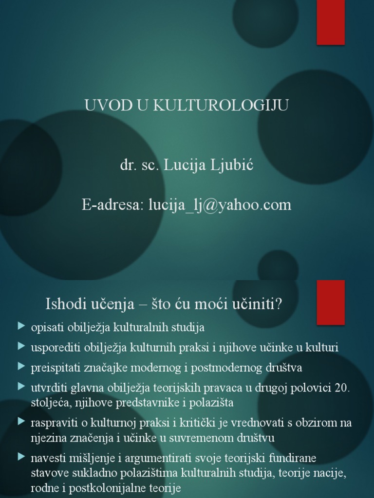 Uvod U Kulturologiju | PDF