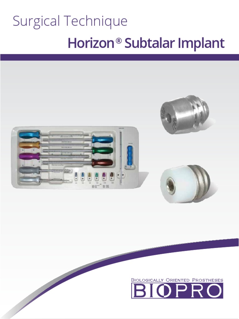 Subtalar-Surgical-Technique Horizon | PDF | Foot | Limbs (Anatomy)