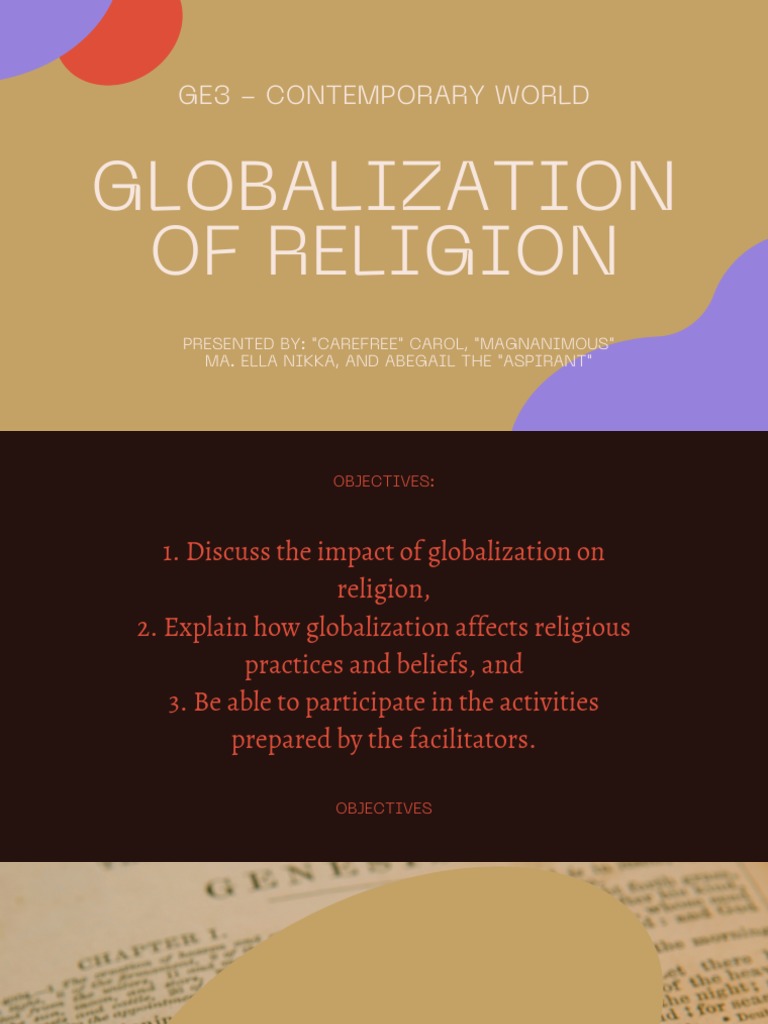 Globalization of Religion Slides | PDF | Silk Road | Globalization