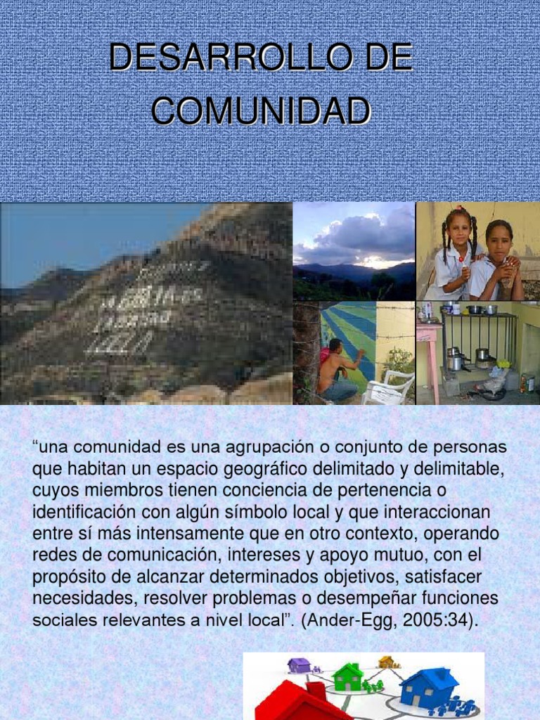 Antecedentes Desarrollo Comunitario | PDF | Sociedad | Comunidad
