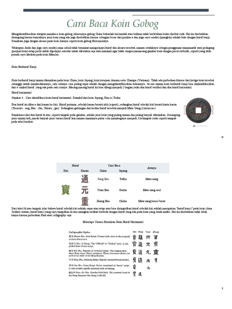 Cara Baca Gobog | PDF