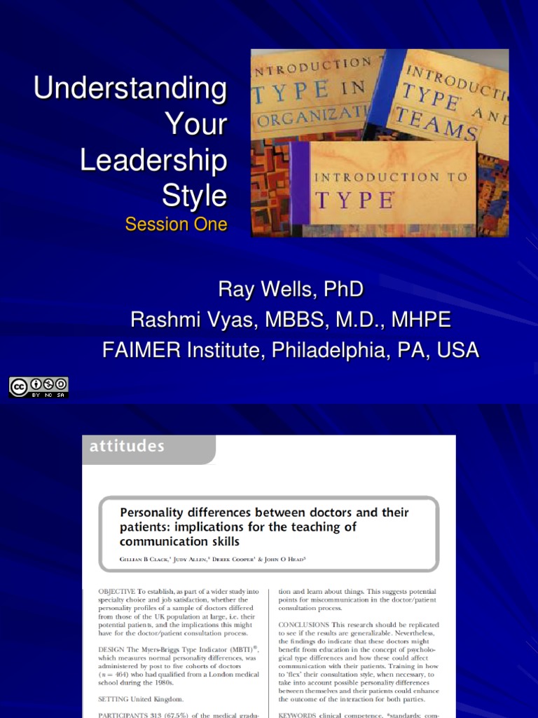 Understanding Your Leadership Style Session One | PDF | Intuition ...