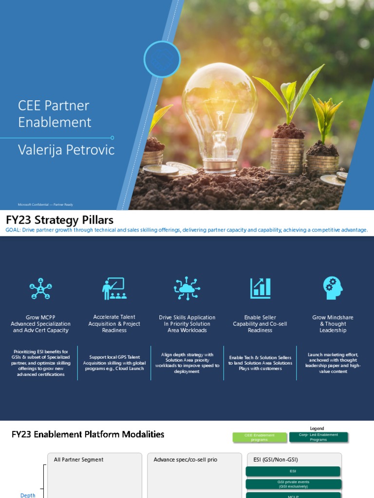 FY23 CEE GTM Enablement Playbook - Partner Ready | PDF | Sales ...
