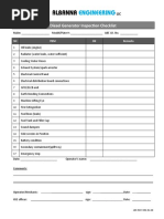 Check List For Asphalt Cutter | PDF