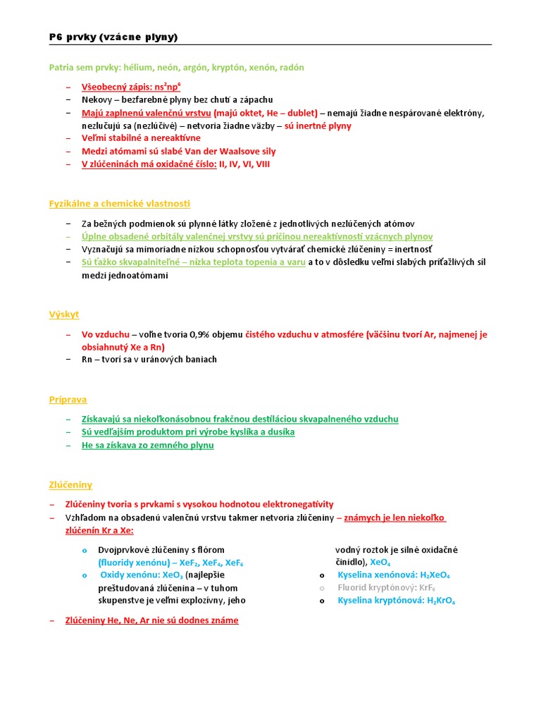 p6 Prvky | PDF