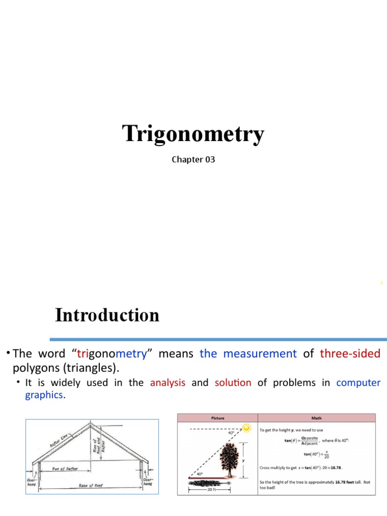 CH 03 | PDF | Trigonometric Functions | Trigonometry