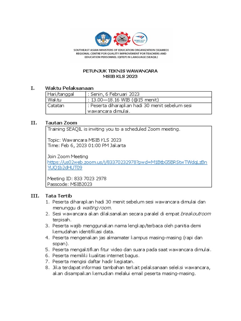 CONTOH WAWANCARA | PDF