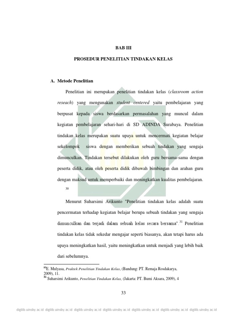Contoh Makalah Bab 3 | PDF