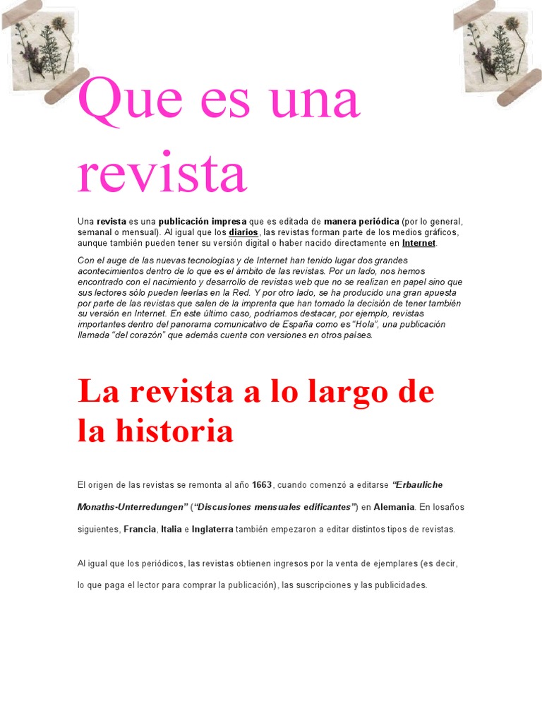 Que Es Una Revista | PDF