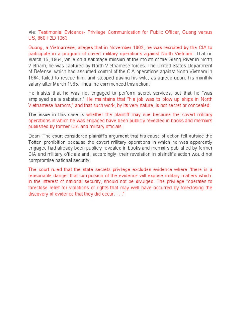 Testimonial Evidence Privilege Comm | PDF