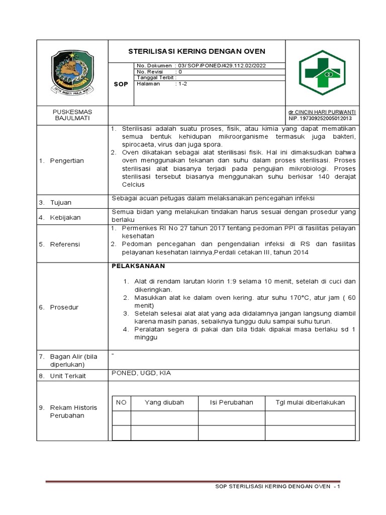 14 SOP OVEN KERING | PDF
