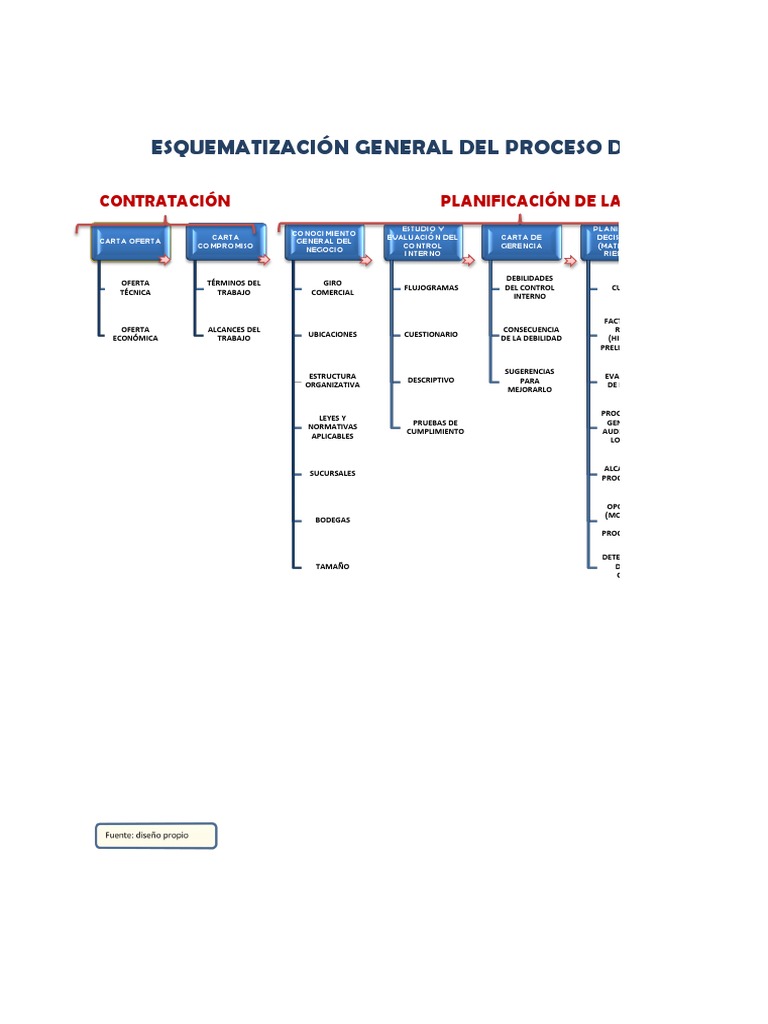Esquema de Una Auditoría de E.F. | PDF | Auditoría | Business