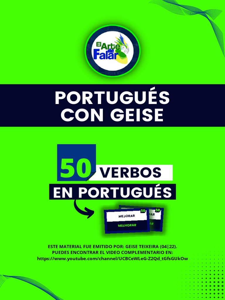 50 Verbos En Portugués El Arte De Falar Pdf