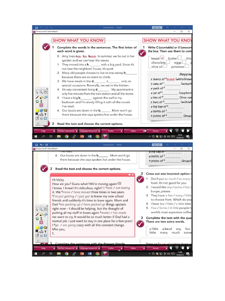Workbook Online Focus 3 | PDF