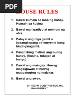 Food Safety Card Tagalog | PDF