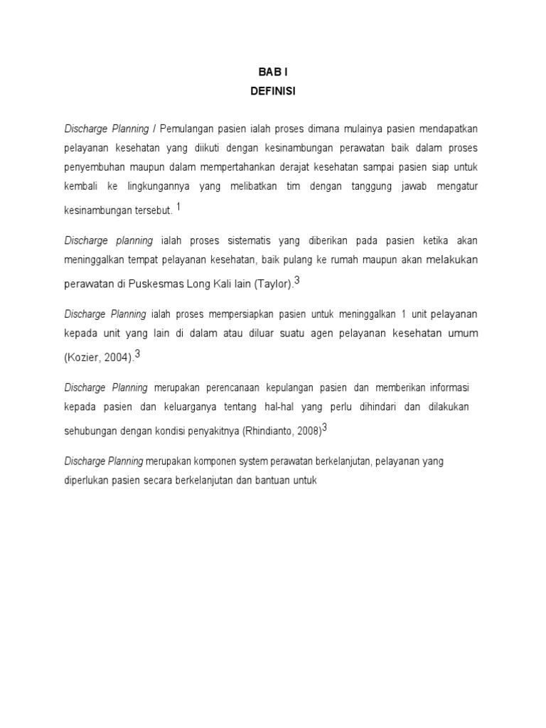 Proses Pemulangan Pasien di Puskesmas Long Kali | PDF