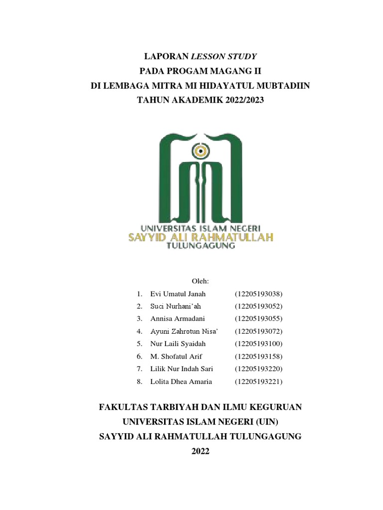 Laporan Lesson Study | PDF