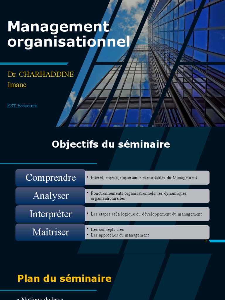 Management Organisationnel (1) | PDF | Business | Planification