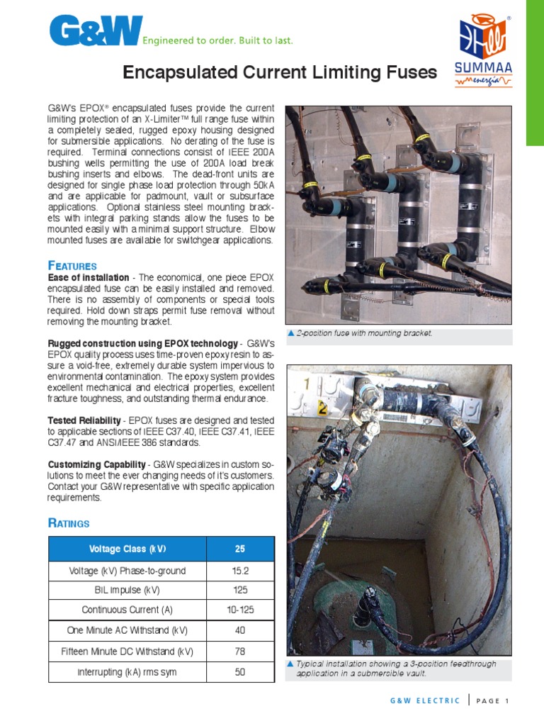 EFuse-GSE-18. | PDF | Fuse (Electrical) | Switch