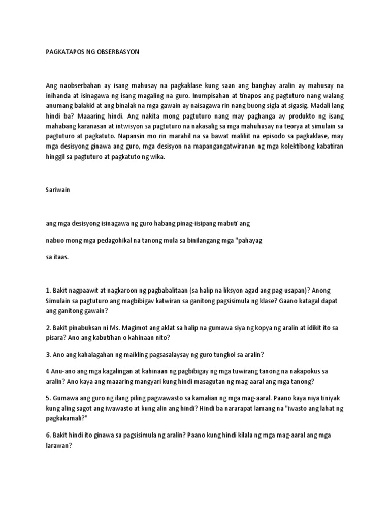 METODOLOHIYA | PDF
