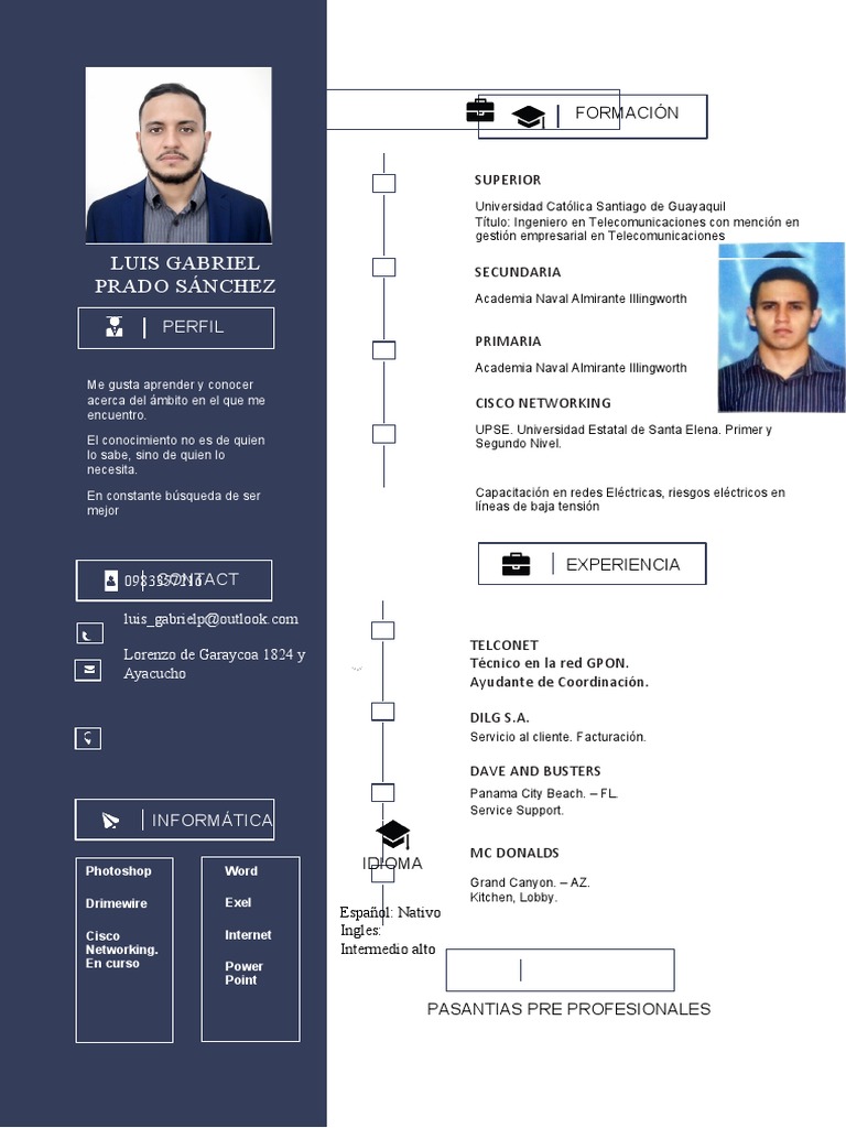 Curriculum. Luis Gabriel | PDF | Industrias de servicio | Tecnología de ...