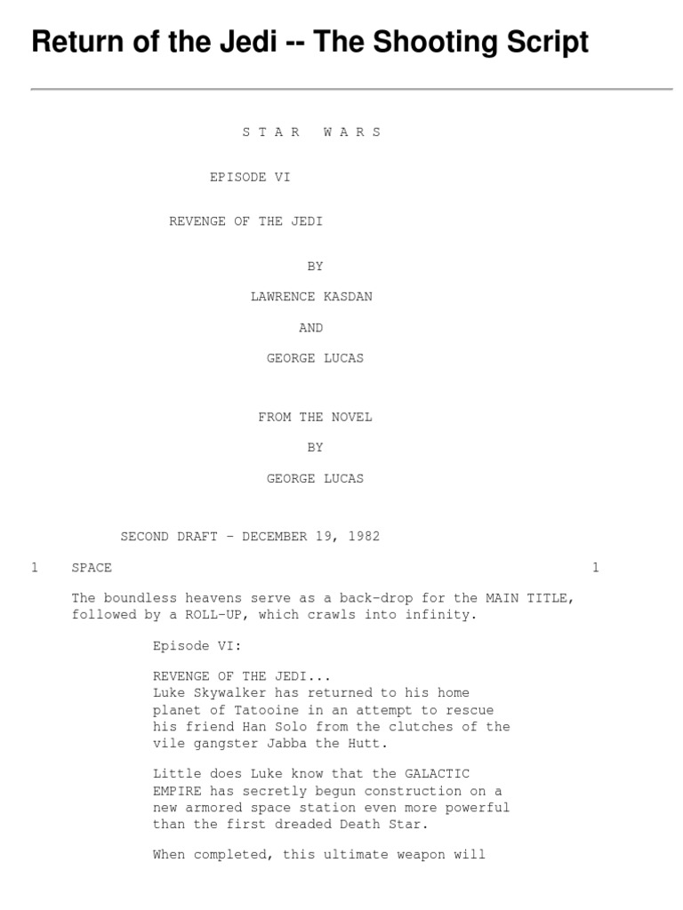 StarWars ReturnOfTheJedi 984 | PDF | Princess Leia | Han Solo